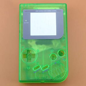 new full housing shell case for game boy classic gb dmg gbo transparent green