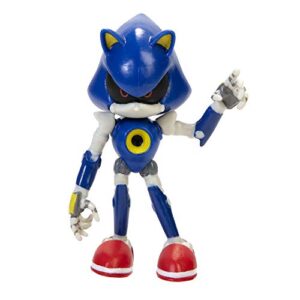 sonic the hedgehog action figure 2.5 inch metal sonic collectible toy , blue, 3 years