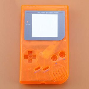 new full housing shell case for game boy classic gb dmg gbo transparent orange