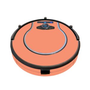 mightyskins skin compatible with shark ion robot 750 vacuum minimal coverage - solid peach | protective, durable, and unique vinyl wrap cover | easy to apply, remove | made in the usa