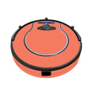 mightyskins skin compatible with shark ion robot 750 vacuum minimal coverage - solid salmon | protective, durable, and unique vinyl wrap cover | easy to apply, remove | made in the usa