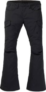 burton womens gore-tex gloria pant, true black new, large