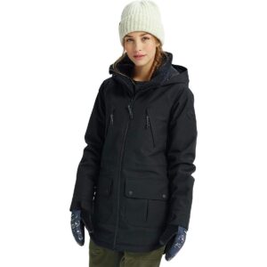 burton women's prowess jacket, small, true black w20