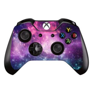 uushop vinyl skin sticker decal cover for microsoft xbox one controller remote - galaxy starry sky purple