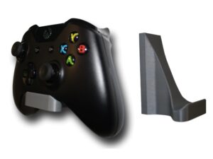 3dlaserslab damage-free controller wall mount display for xbox one, microsoft, easy install, 3m command strip included (silver, 4)