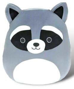 squishmallows official kellytoy plush 8" grey raccoon - ultrasoft stuffed animal plush toy