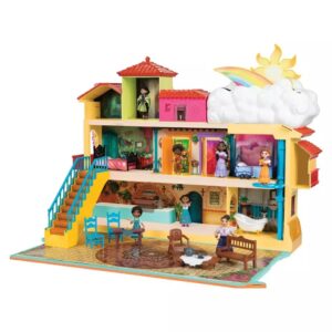 disney encanto magical madrigal house playset with mirabel doll & 14 accessories - features lights, sounds & music!