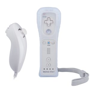 wii remote with wii motion plus inside | shock wii nunchuk controller | compatible nintendo wii, wii u