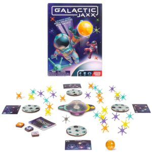 galactic jaxx board game | jakks wild games | strategy board-game | family game for adults and kids | 2 to 4 players | average playtime 20 minutes | ages 6+