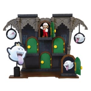 super mario action figures deluxe boo mansion playset