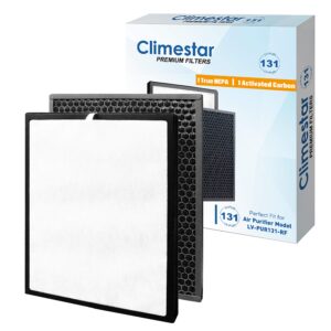 climestar h13 grade true hepa filter and pre-filter set compatible replacement for levoit lv-pur131 air purifier