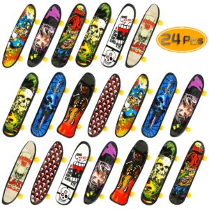 beautymood 24 pcs professional mini finger skateboard, creative fingertip movement for adults and children (random mode).