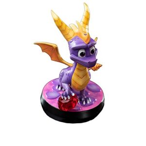 first4figures spyro the dragon collectible statue with detailed base, 8"