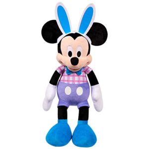 disney easter 19-inch mickey mouse large plush, mickey mouse in bunny outfit with ears, officially licensed kids toys for ages 2 up, amazon exclusive