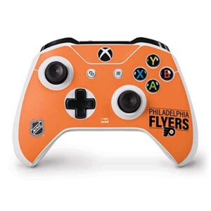 skinit decal gaming skin compatible with xbox one s controller - officially licensed nhl philadelphia flyers lineup design