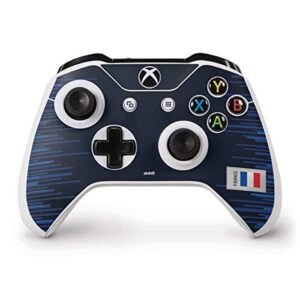 skinit decal gaming skin compatible with xbox one s controller - originally designed france soccer flag design