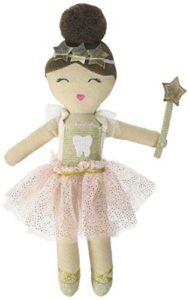 mud pie ballerina tooth fairy doll 9x4 inch (pack of 1)