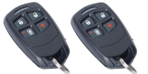 2 pack honeywell 5834-4 four button wireless key remotes