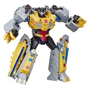 transformers toys cyberverse action attackers ultimate class grimlock action figure - repeatable seismic stomp action attack - for kids ages 6 & up, 11.5"