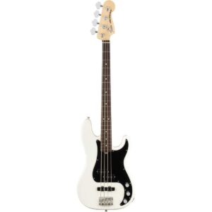 fender american performer precision bass, arctic white, pau ferro fingerboard