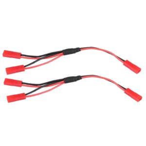 dilwe 2pcs jst y cable, feale to female connector plug wire for -4 esc rc