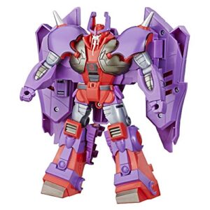 transformers toys cyberverse action attackers ultra class alpha trion action figure - repeatable laser beam blast action attack - for kids age 6 & up, 7.5"