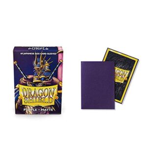 dragon shield matte mini japanese purple 60 ct card sleeves individual pack …