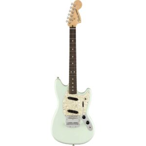 fender american performer mustang - satin sonic blue with rosewood fingerboard