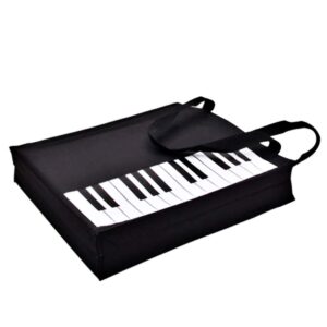 cocomk piano keys handbag reusable grocery bag shoulder shopping bag tote bag for music teacher gift bag