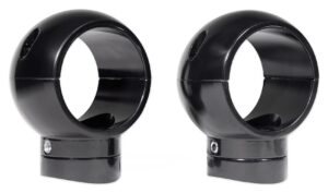 rockville macswivelb (2) 360 degree rotation swivel clamp mounts for tower pods