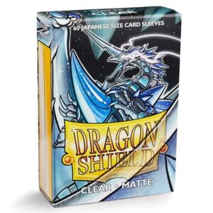 dragon shield matte mini japanese clear 60 ct card sleeves individual pack …