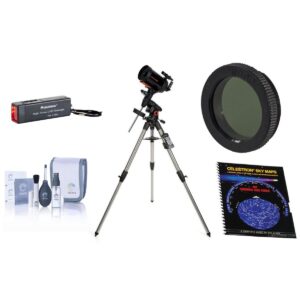 celestron advanced vx 6" schmidt-cassegrain telescope - with accessory kit (night vision flash light, sky maps, moon filter, optical cleaning kit)