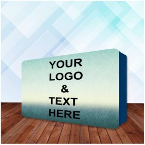 wall box fabric displays portable promotional stand aluminum coated frames – best use for trade shows, indoor exhibitions, events, retail stores, malls (double sided print, 20' x 10')