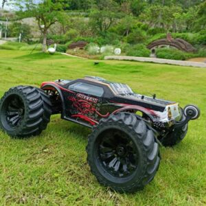 jlb racing cheetah 1:10 scale rc car truck, 80+ km/h high speed rtr rc truck, 2.4ghz radio controlled electric rc car, 4wd 4x4 off road monster truck for adults, ipx7 waterproof racing vehicle truck