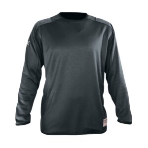 easton mens alpha fleece pullover jacket, charcoal, x-large us