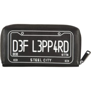 women's def leppard steel city zip wallet girls wallet black