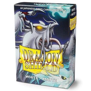 dragon shield matte mini japanese white 60 ct card sleeves individual pack