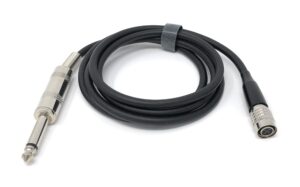 j&p instrument guitar input cable for audio-technica wireless body-pack transmitters