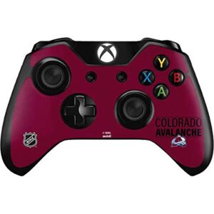 skinit decal gaming skin compatible with xbox one controller - officially licensed nhl colorado avalanche lineup design