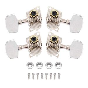 ukulele tuning pegs, 2l2r classical style ukulele tuning pegs machine heads for ukulele diy parts (silver)