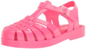 mini melissa girls flat sandals, pink, 7 toddler