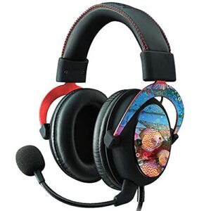 mightyskins skin compatible with kingston hyperx cloud ii gaming headset - tropical resort | protective, durable, and unique vinyl decal wrap cover | easy to apply, remove | made in the usa