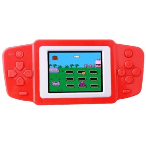 beico handheld games for kids built in 218 classic retro video games 2.5" screen portable arcade gaming player system for boys girls birthday (red)