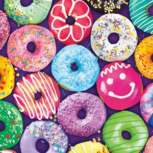 buffalo games - delightful donuts - 300 large piece jigsaw puzzle multicolor, 18"l x 18"w