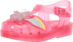 mini melissa girls mini possession ii (toddler) fisherman sandal, pink happy, 7