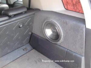 fj cruiser 10" passenger side stealth box sub enclosure