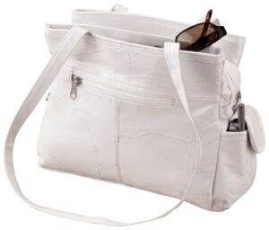 white leather handbag one size fits all