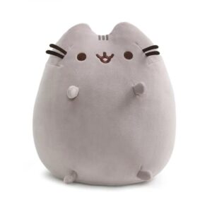 gund pusheen the cat squisheen plush, stuffed animal for ages 8 and up, gray, 11”