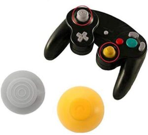 2 x analogue analog sticks thumbsticks grips thumb joystick cap for ngc gamecube controller