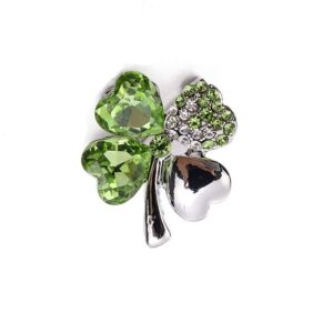 binaryabc st.patrick's day shamrock brooch pins,st.patrick's day costume accessory decorations